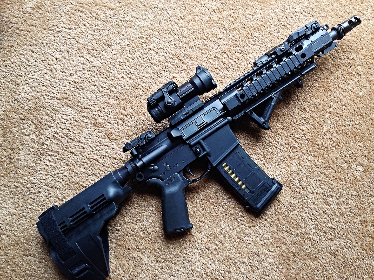 Aimpoint PRO on AR pistol. ?'s on mounting. > AR Pistols > AR15.COM