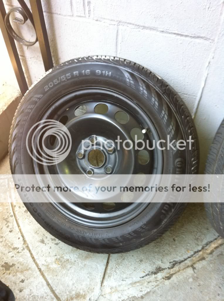 Fs: 2 16inch steelies with tires | VW Vortex - Volkswagen Forum